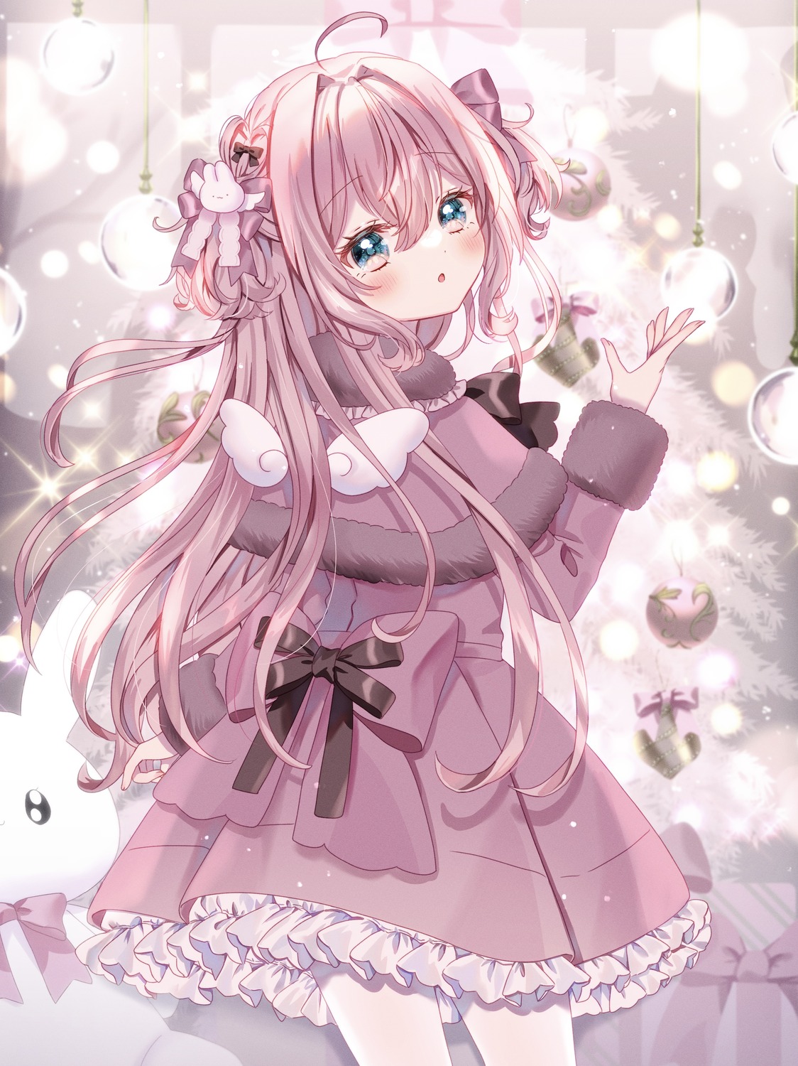 aderi-nu (ade pen zatta) christmas dress pantyhose wings | #1141340 | yande.re